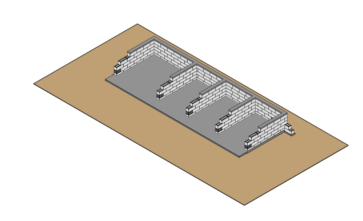 Réalisation de Box de stockage en Blocs de béton